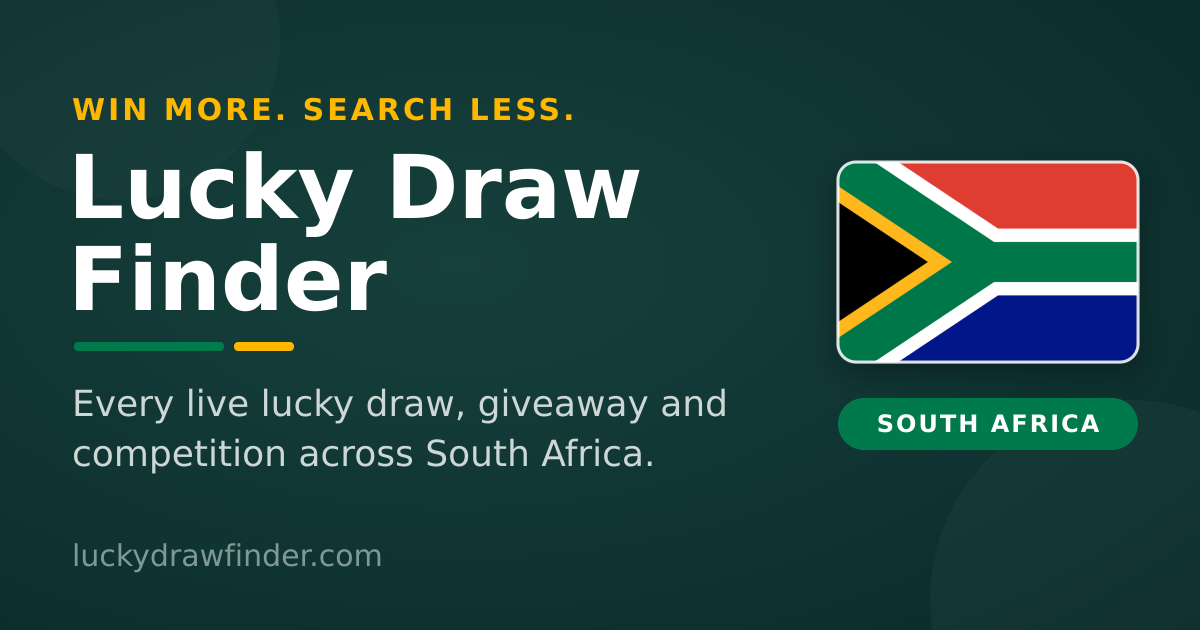 Lucky Draw Finder — verified South African competitions